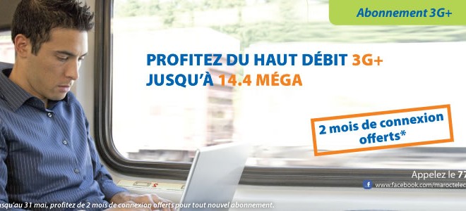 Maroc Télécom internet 3G : Promotion 2 mois gratuits - Promotion au maroc