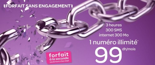 Offre inwi : Forfaits sans engagement - Promotion au maroc