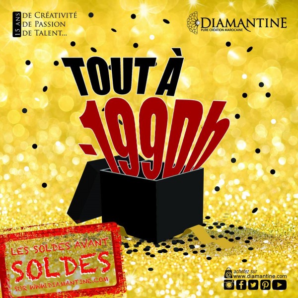 Diamantine Promotion et offre Tout à moins de 199 DH - Promotion au maroc