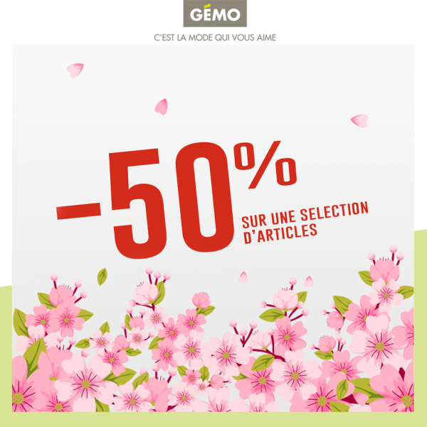 Gémo Maroc promotion et remise de 50% chez Gémo sur une sélection d ...