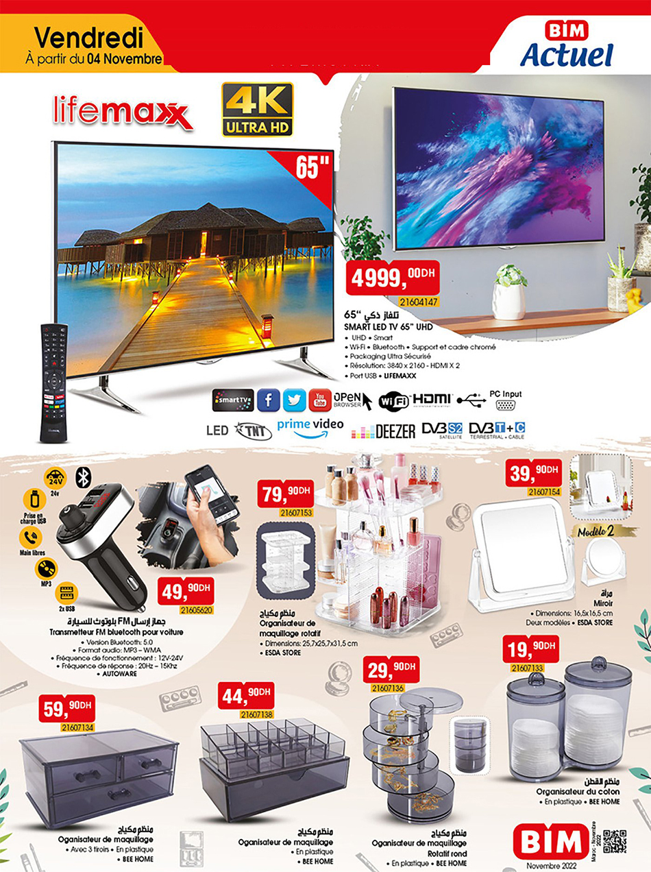 Promotion Bim 4 Novembre Spécial Rangement et Télévision - Promotion au maroc