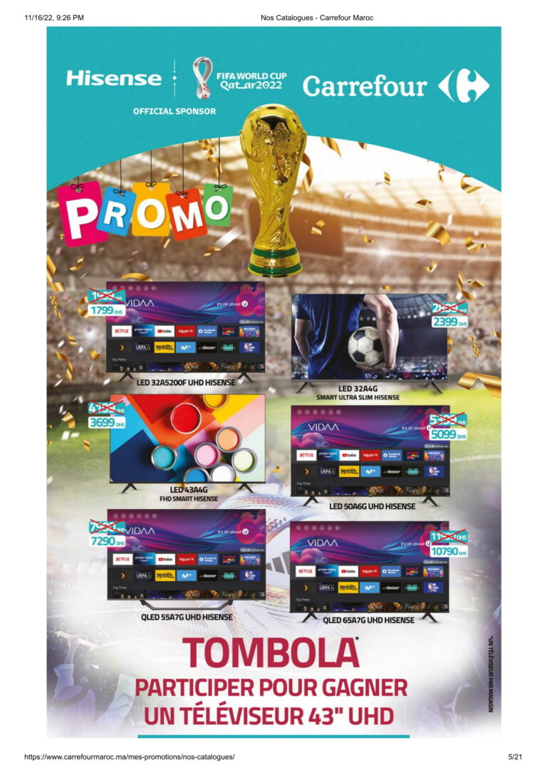 Catalogue Carrefour Maroc Célébrons la coupe du monde novembre 2022 ...