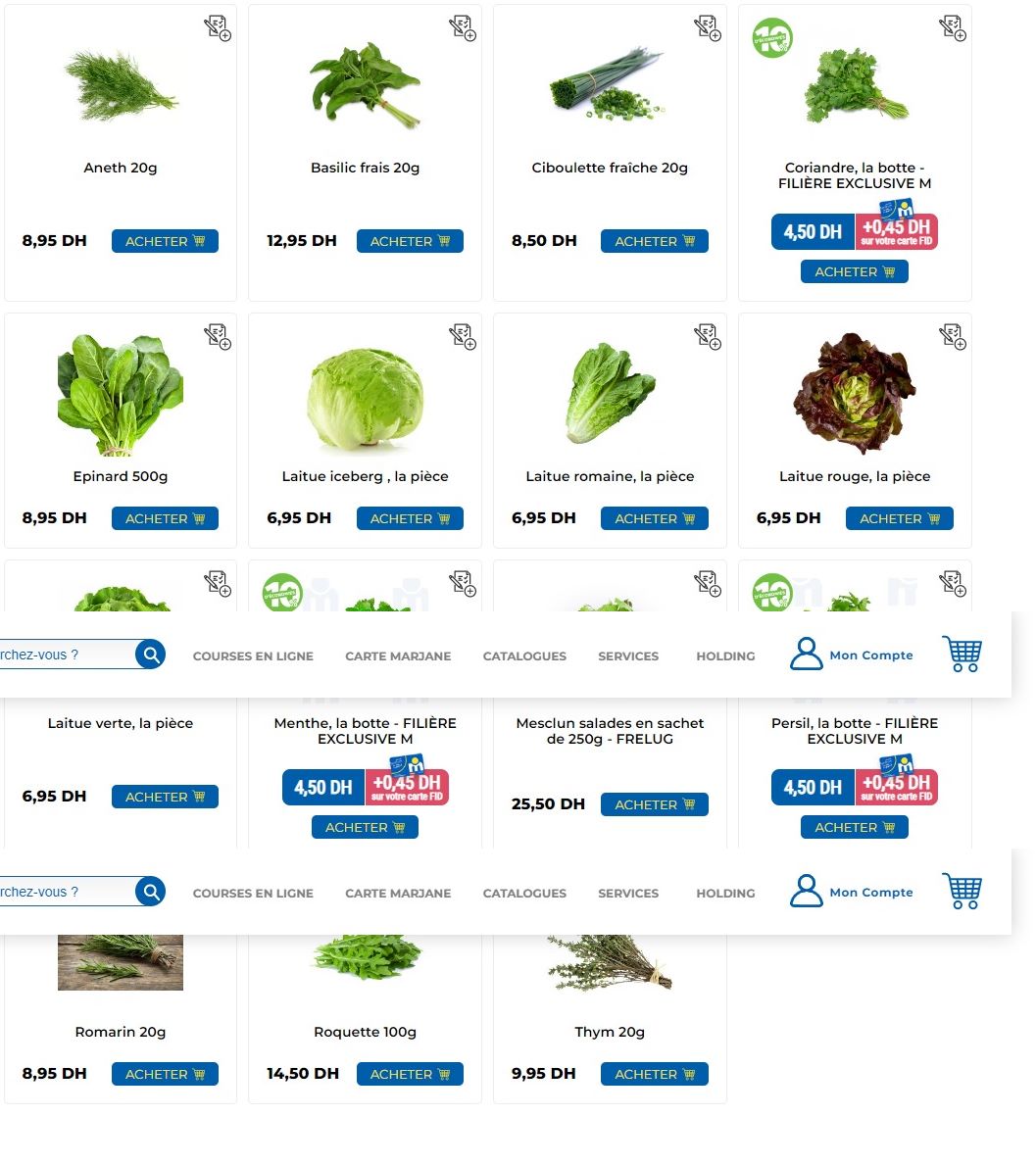 Marjane Promotion Fruits & Légumes Janvier 2023