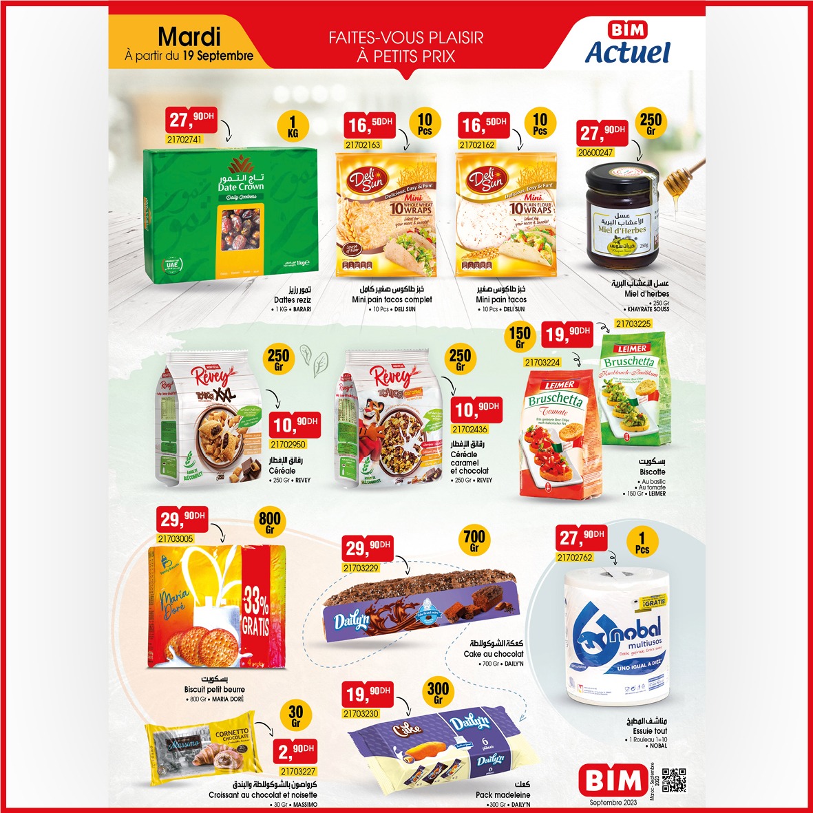 Catalogue Bim 19 Septembre 2023 produits alimentaire snacks
