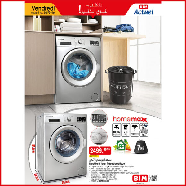 Catalogue Bim 2 Février 2024 Machine à laver HomeMaxx