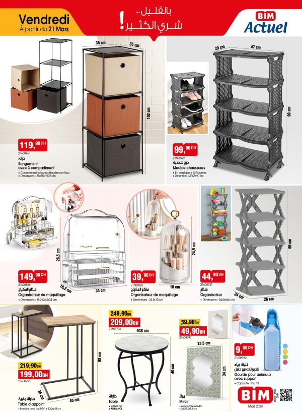 Catalogue Bim 21 mars 2025 meuble chaussure et rangement